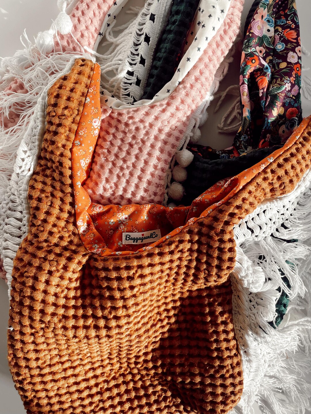 HOBO Bag With Vintage Fringe// 3 Color Choices - Etsy