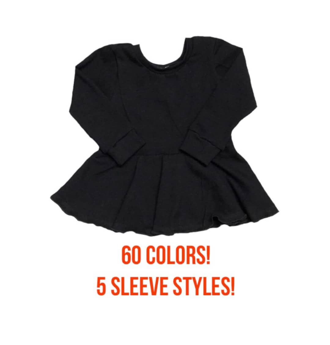Solid Peplum (baby Peplum, Toddler Peplum, Kids Peplum, Newborn Peplum ...