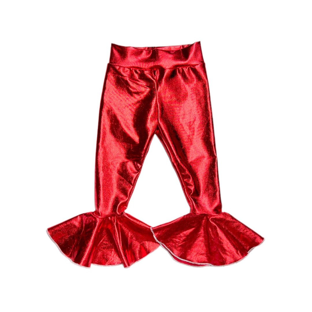 Red Bell Bottoms (metallic Bell Bottoms, Toddler Bell Bottoms, Kids ...