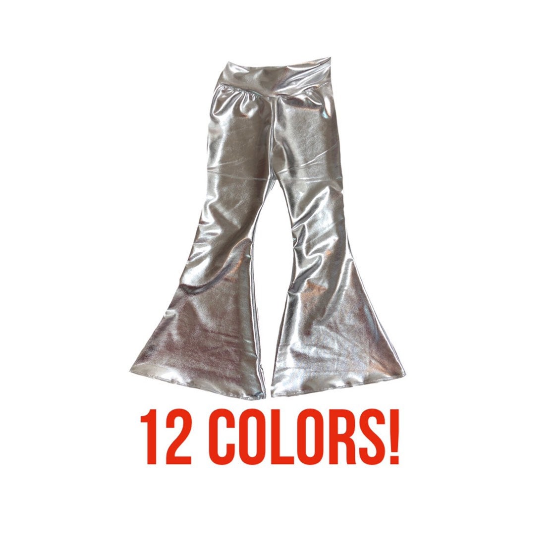 Metallic Bell Bottoms (baby Bell Bottoms, Toddler Bell Bottoms, Kids ...