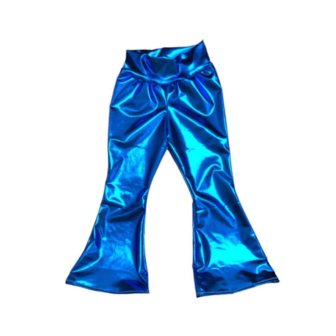 Turquoise Bell Bottoms (metallic Bell Bottom, Baby Bell Bottoms ...