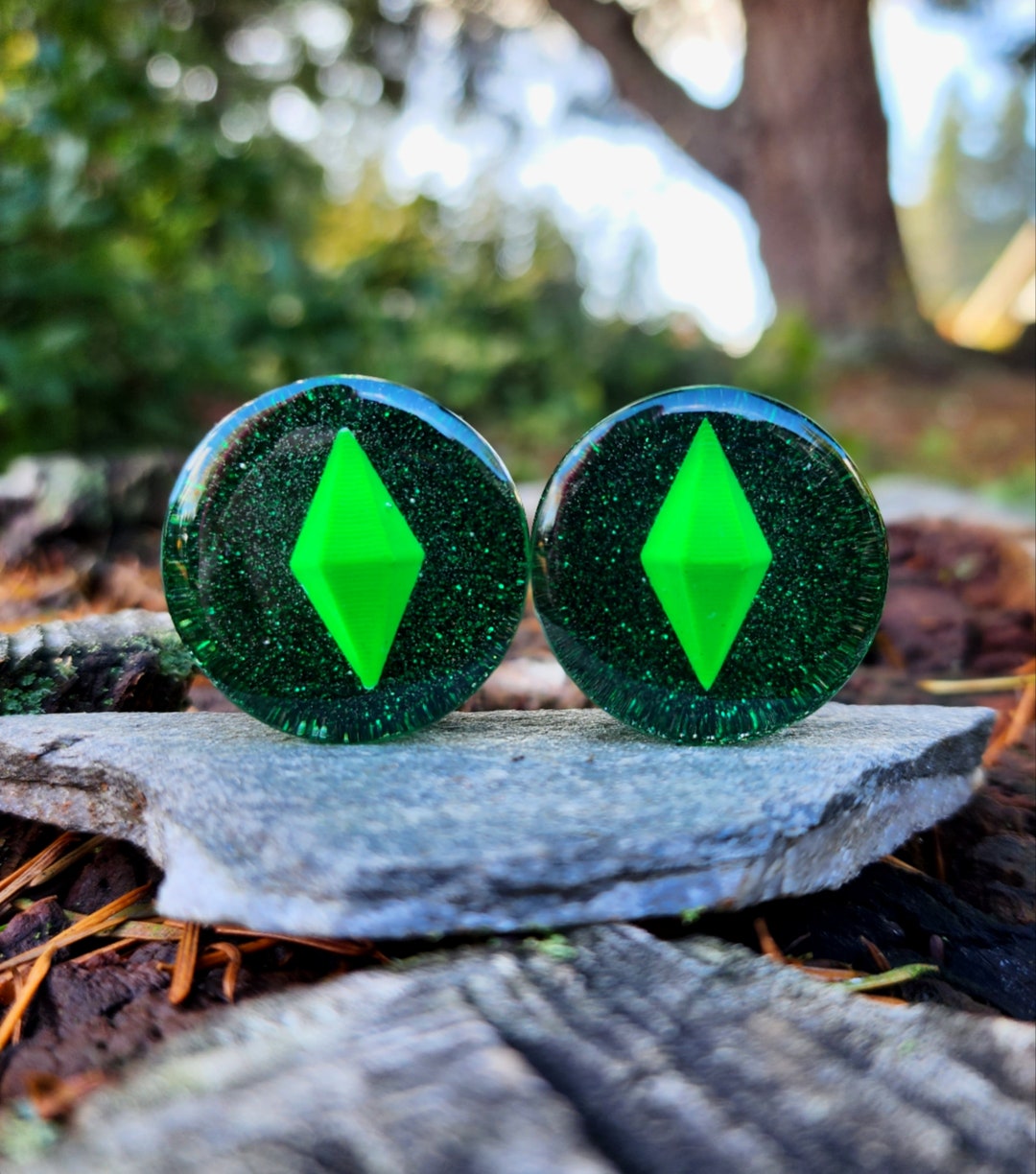 Plumbob, the Sims, Sims, Custom Plumbob, Ear Gauges, Plug Set, Double ...