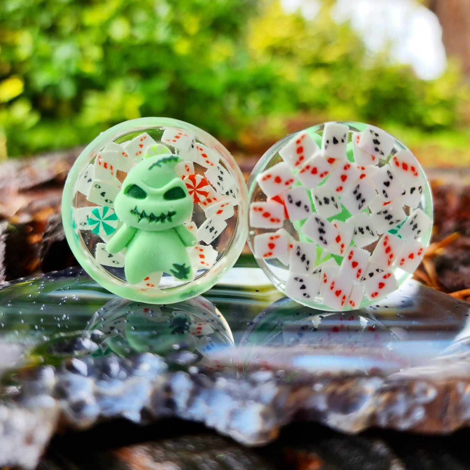 Green Monster Plugs, Oogie Boogie, Custom Resin Plugs - Etsy
