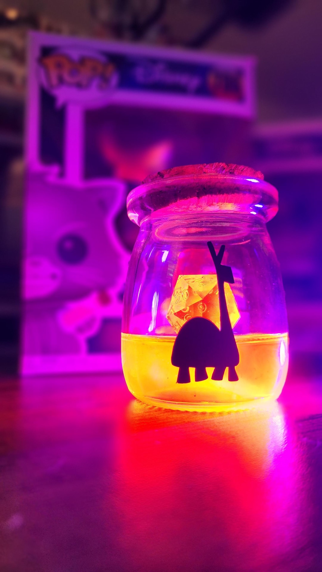Llama Transformation Potion Bottle: UV Reactive D20 - Dnd Prop - Etsy