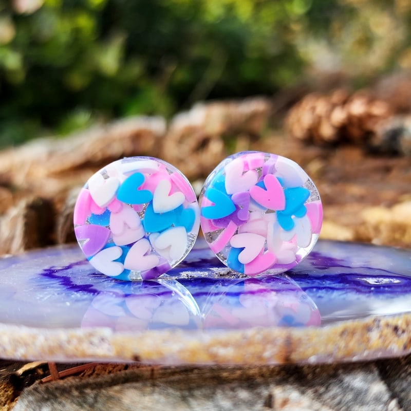 Heart Gauge Earrings - Etsy