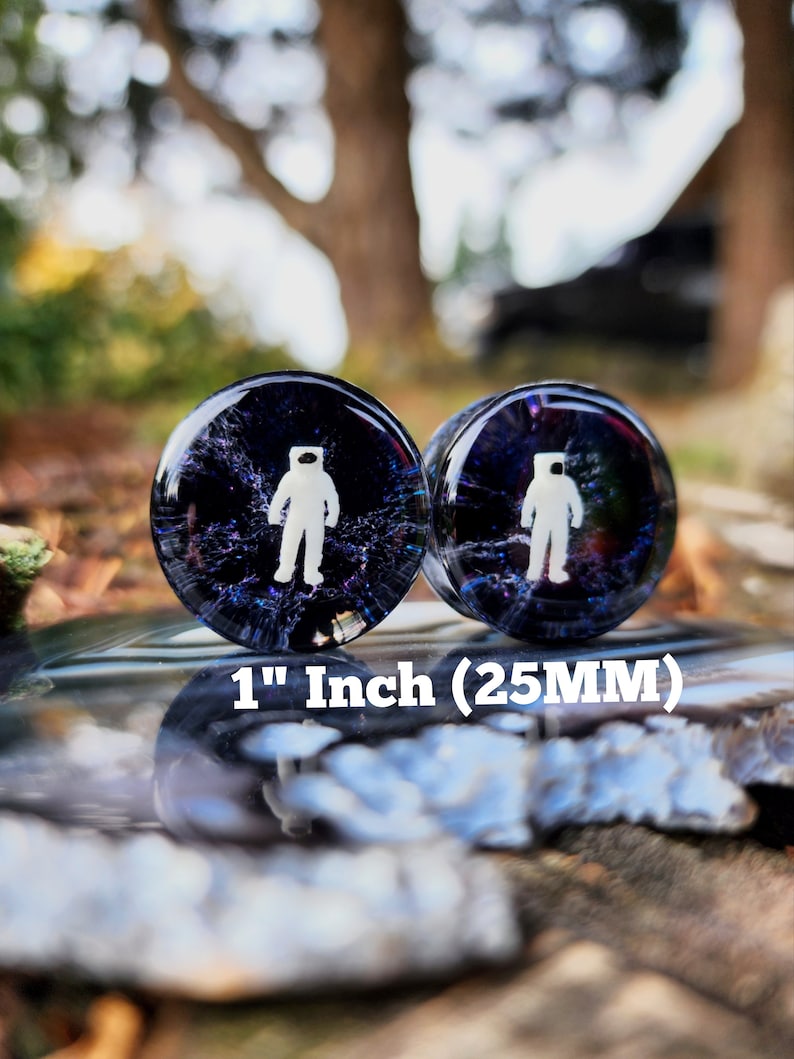 Deep Space Plugs, Galaxy Ear Gauges, Astronaut - Etsy UK
