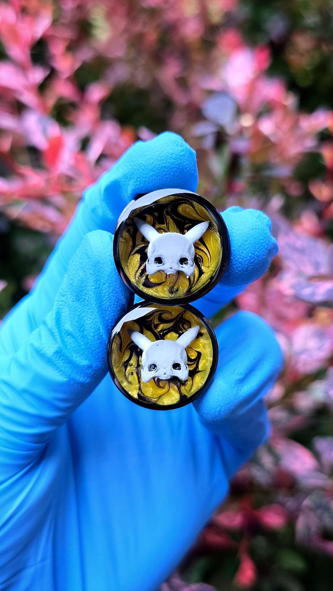 Pocket Monsters Plugs, Electric Mouse Gauges, Handcrafted Creature ...