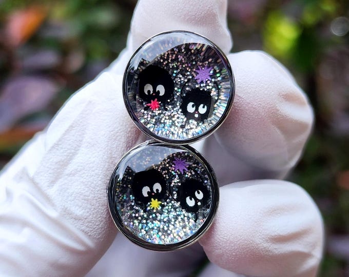 0g-7/8" Strawberry Earrings or Gauges/ Plugs for Stretched Ears (8mm ...