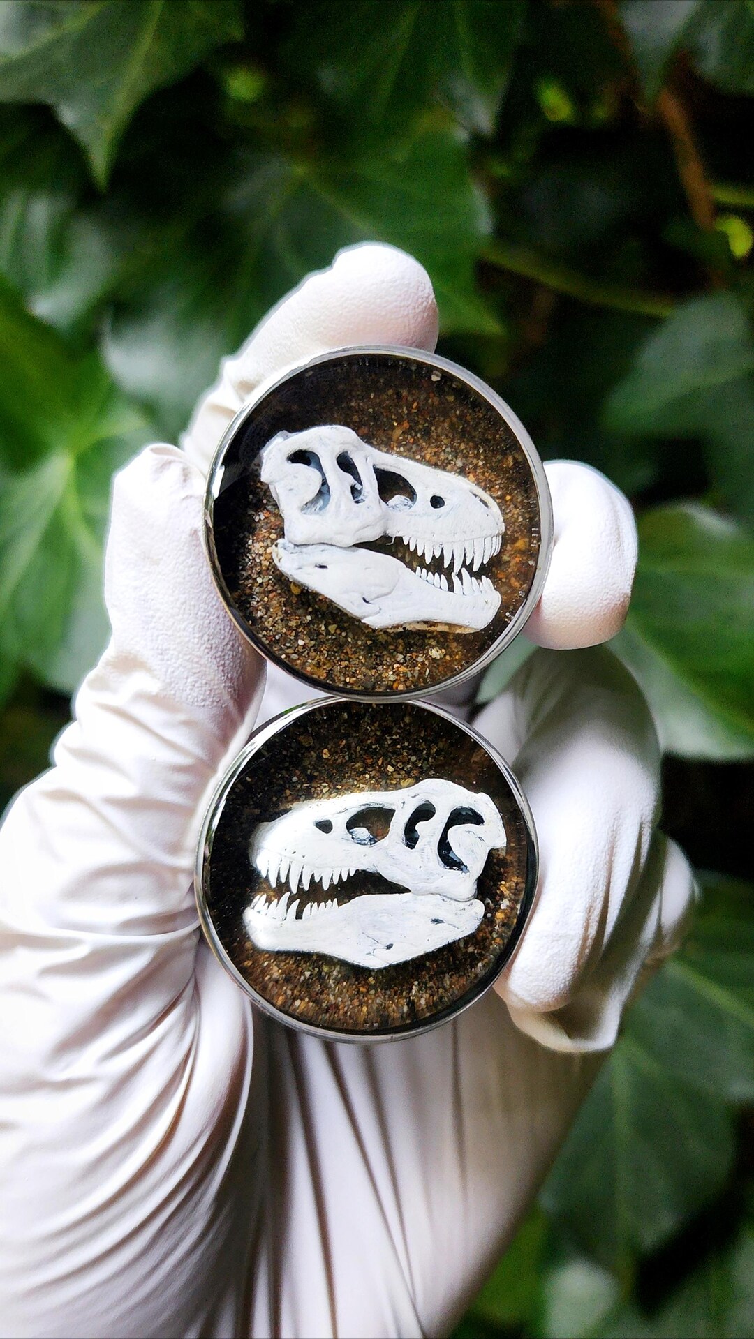 T-rex Skull Plugs | Dinosaur Fossil Gauges | Prehistoric Ear Plugs ...
