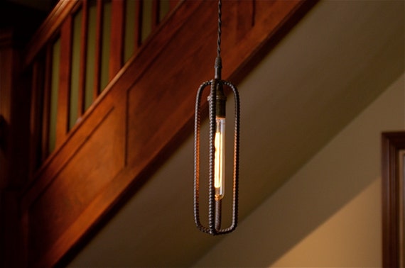 Rebar Pendant Light/accent Lighting/eclectic - Etsy