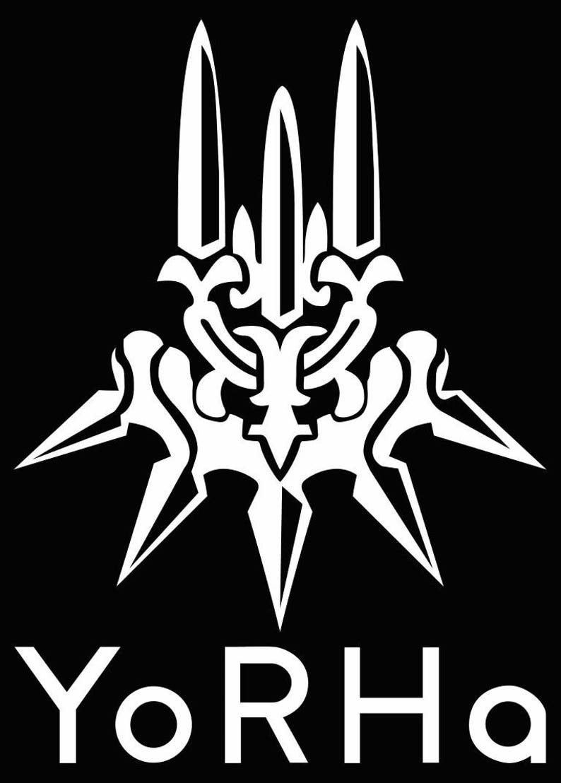 NieR Automata YoRHa emblem decal sticker | Etsy