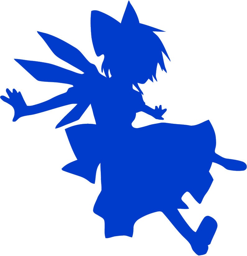 Touhou Project Cirno Character Decal | Etsy