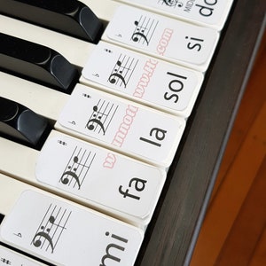 Solfège Learn Piano Labels DIGTAL DOWNLOAD - Etsy