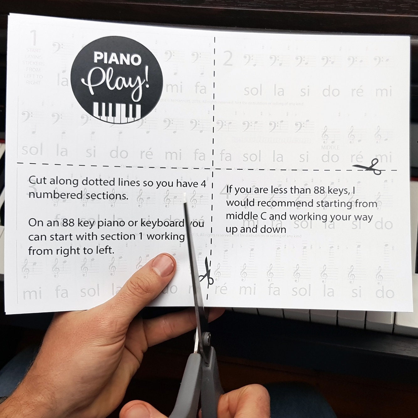 Solfège Learn Piano Labels DIGTAL DOWNLOAD - Etsy