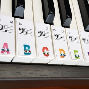 Children's Learn Piano Labels DIGTAL DOWNLOAD - Etsy