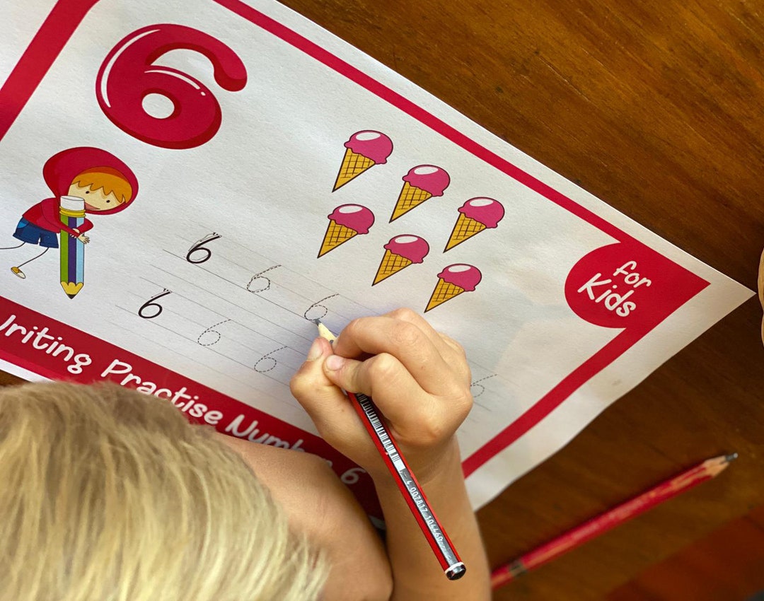 LEARN to Write Numbers 1 2 3 4 5 6 7 8 9 10 DIGITAL DOWNLOAD - Etsy