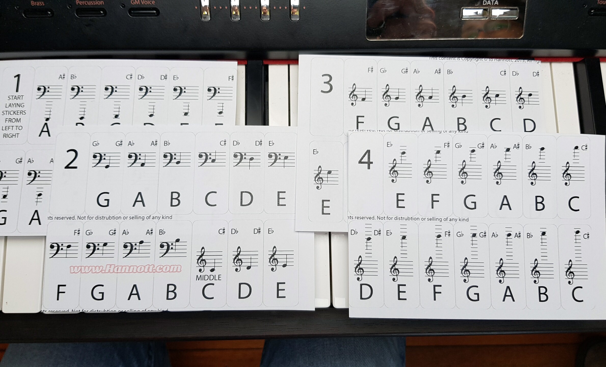 Standard Learn Piano Labels DIGTAL DOWNLOAD - Etsy