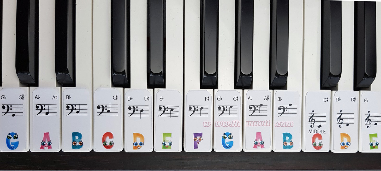 Children's Learn Piano Labels DIGTAL DOWNLOAD | Etsy