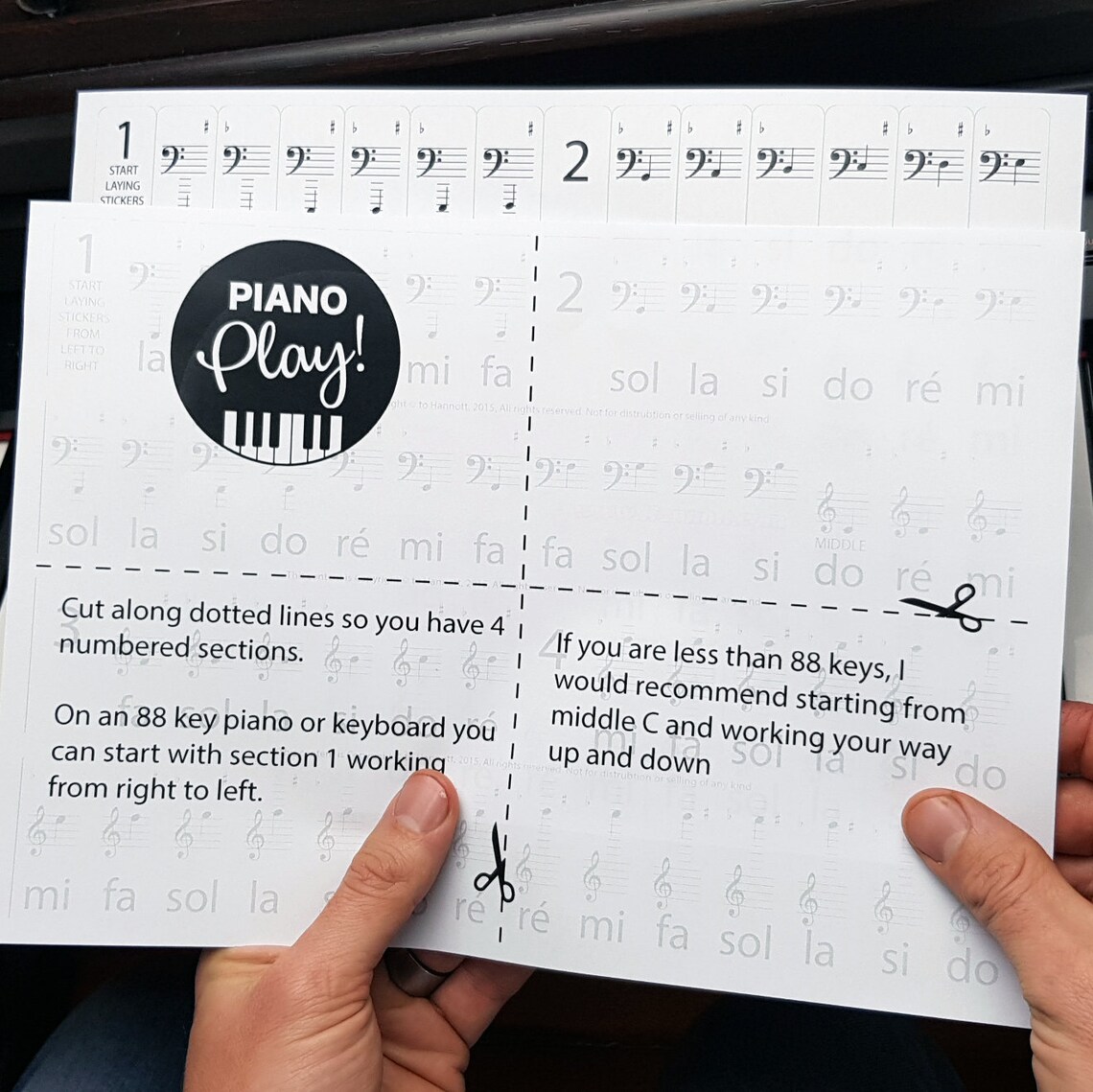 Solfège Learn Piano Labels DIGTAL DOWNLOAD - Etsy
