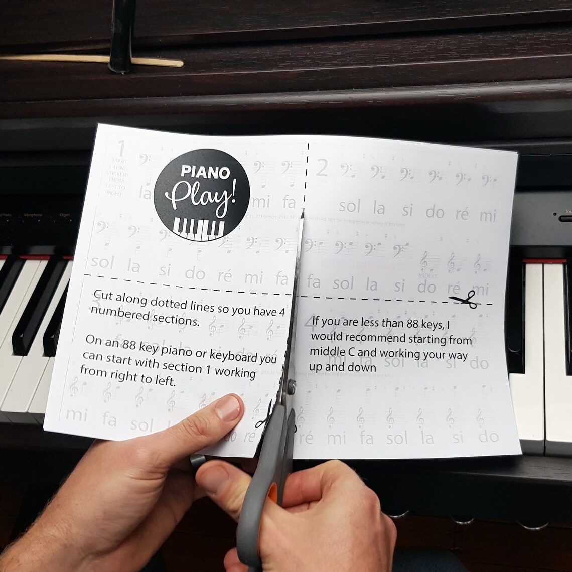 Solfège Learn Piano Labels DIGTAL DOWNLOAD - Etsy