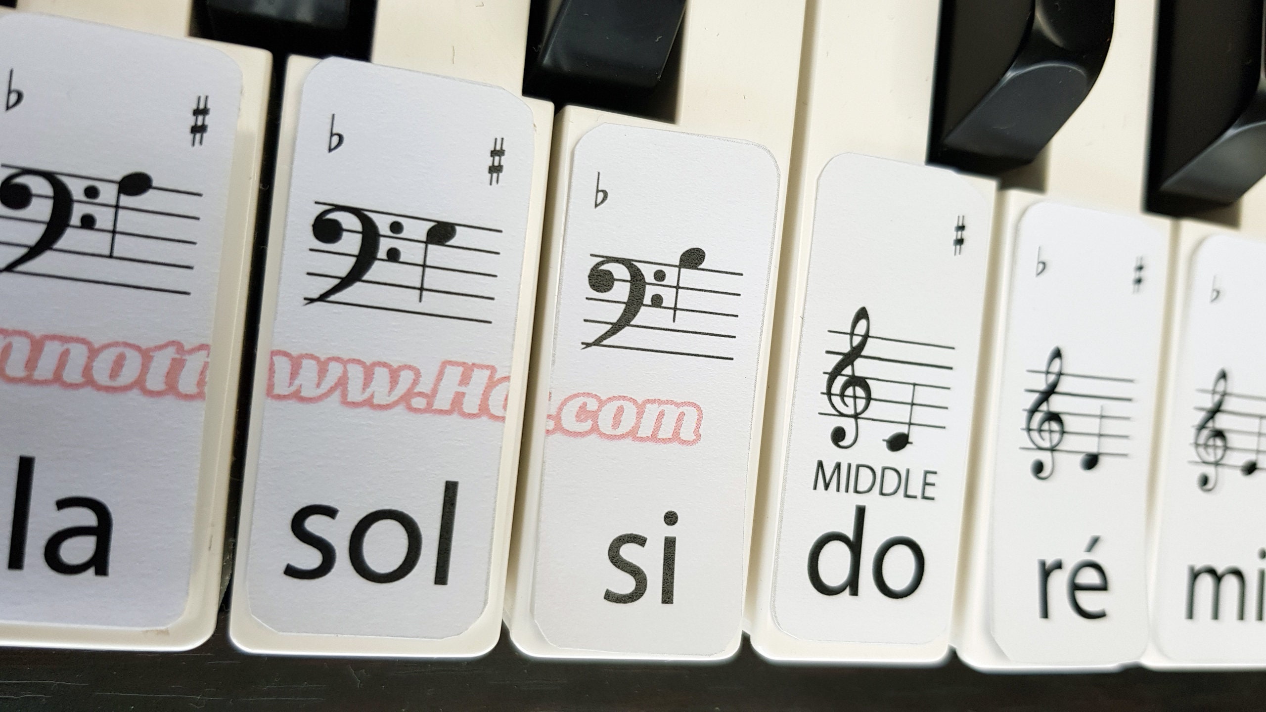Solfège Learn Piano Labels DIGTAL DOWNLOAD - Etsy