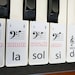 Solfège Learn Piano Labels DIGTAL DOWNLOAD - Etsy