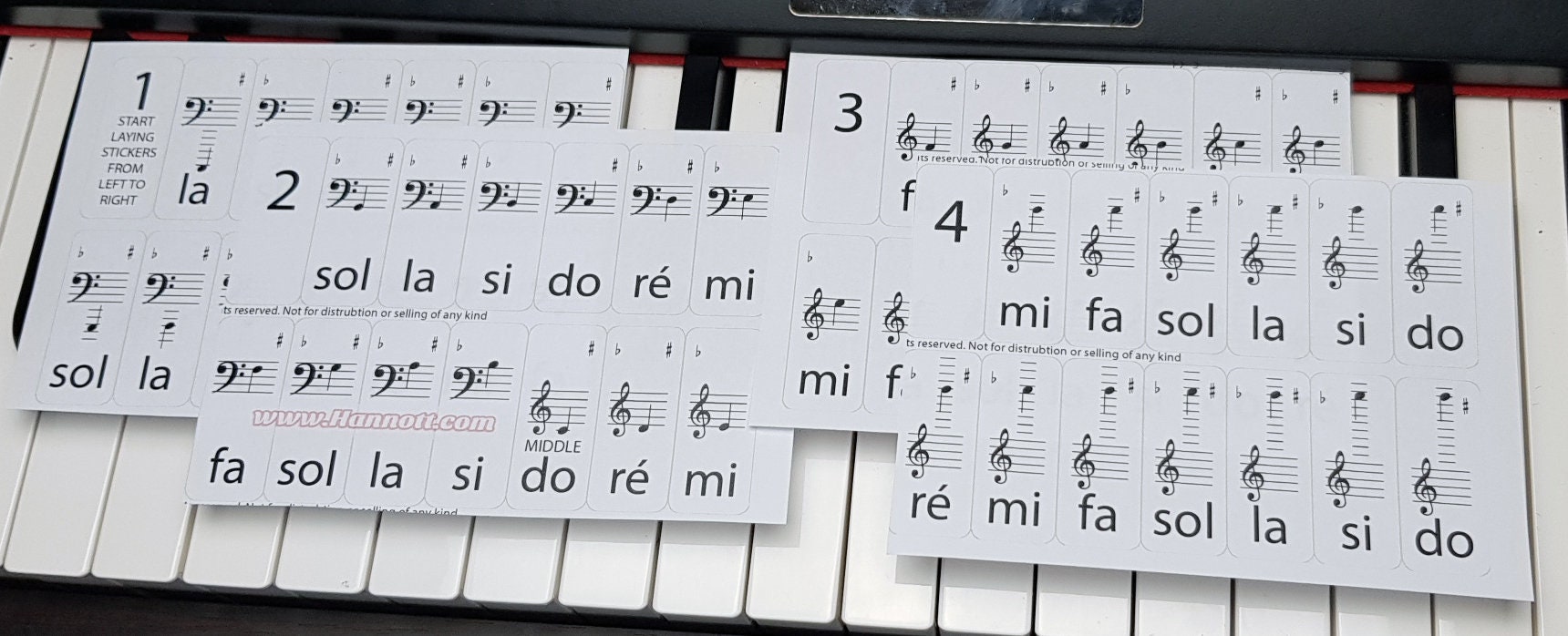 Solfège Learn Piano Labels DIGTAL DOWNLOAD - Etsy