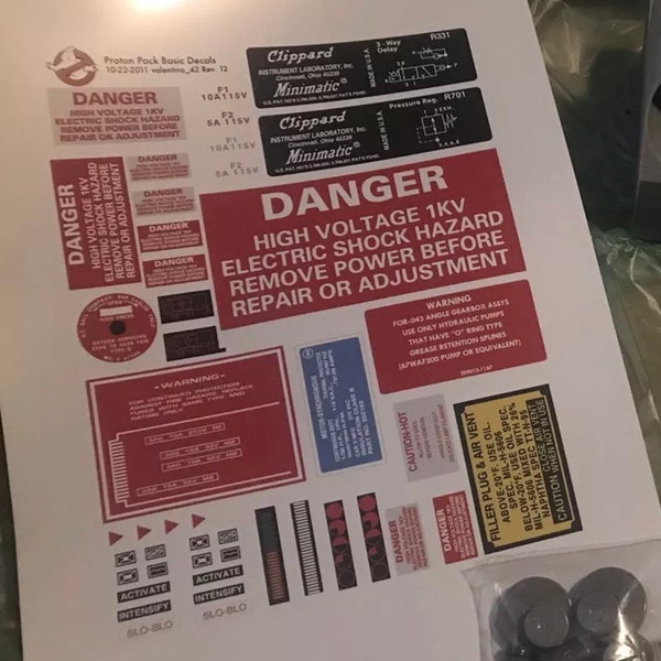 Proton Pack Stickers - Etsy