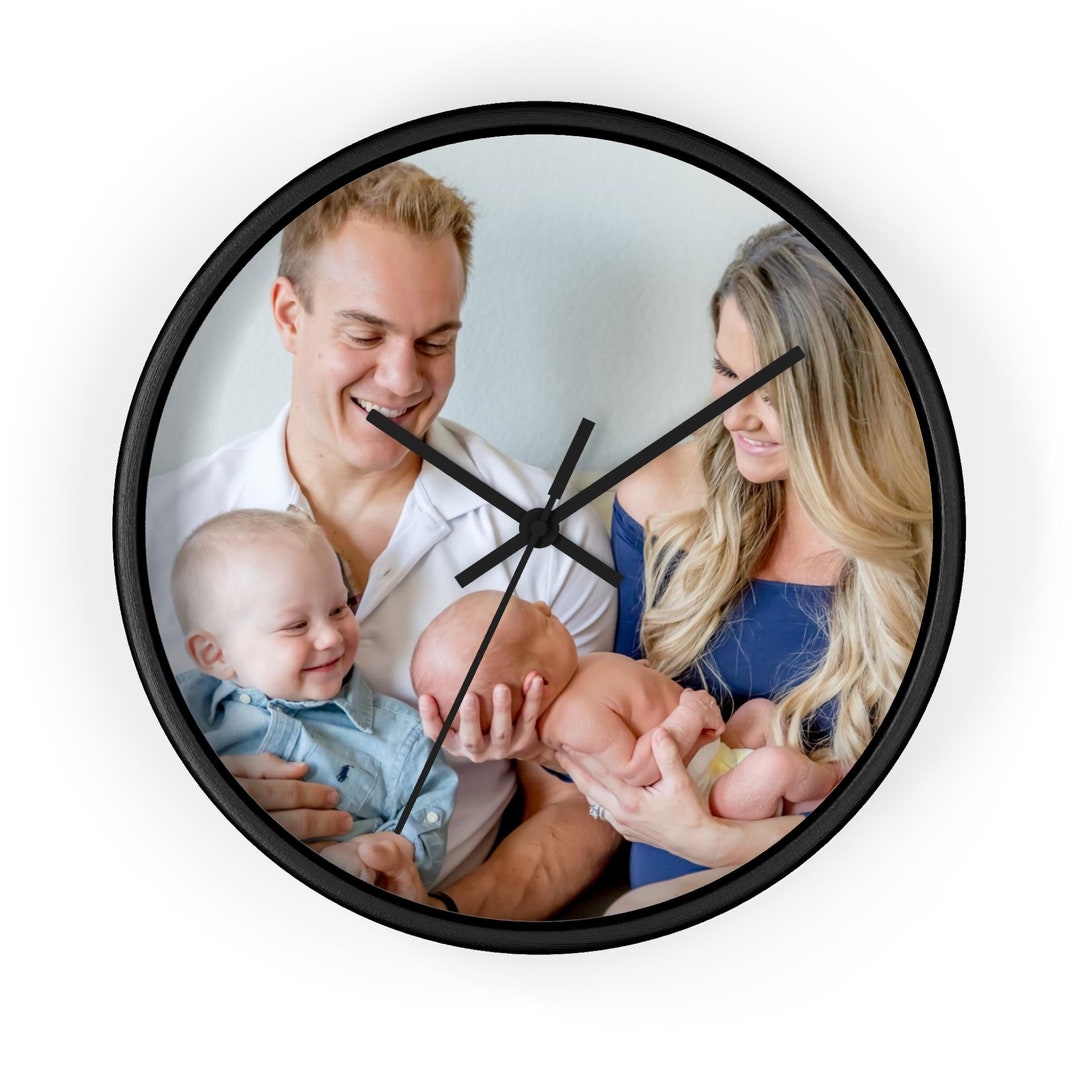 Custom Image Clock, Personalized Clock, Photo Clock, Logo Clock ...