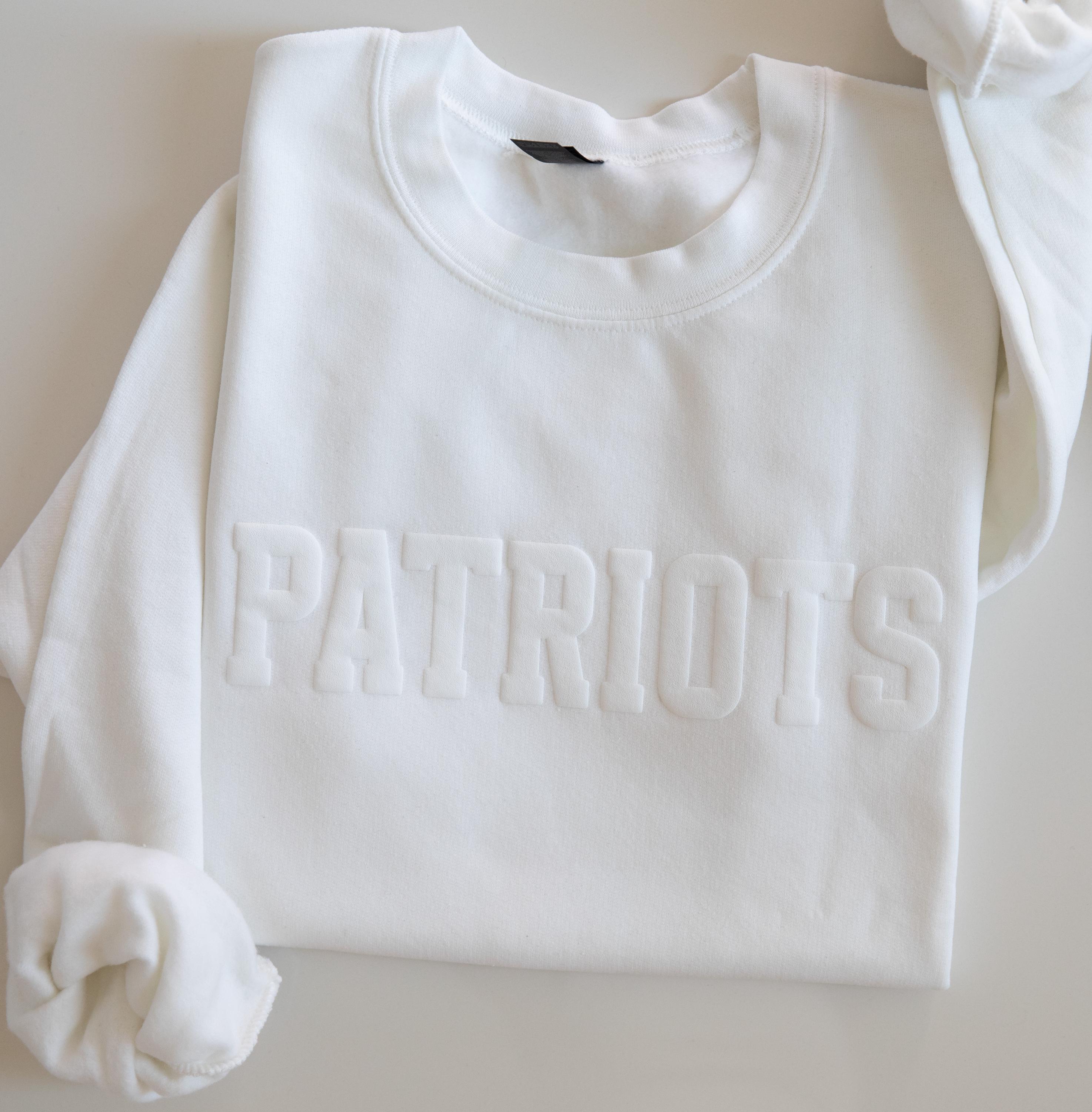 Custom Embossed Puff Sweatshirt – Personalized Team Name Shirt, 3d ...