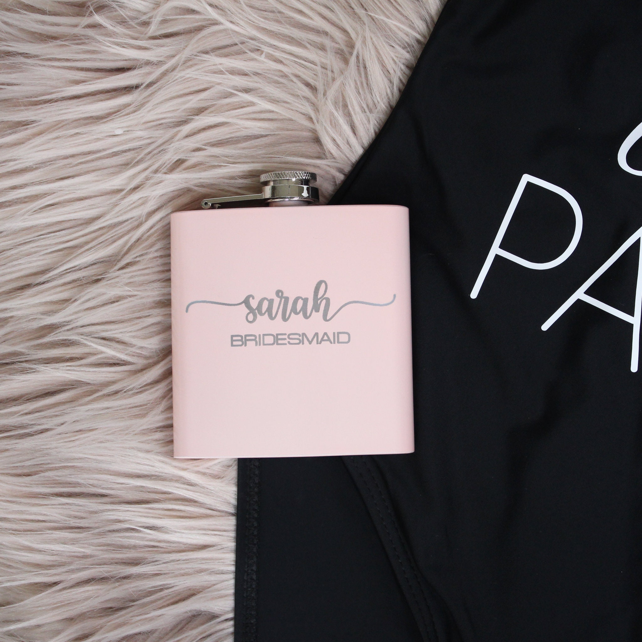 Flask for Girls Bridesmaid Flask Pink Flask Bride Flask - Etsy UK