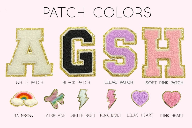 Nylon Pouch With Patches Chenille Patch Custom Makeup Bag - Etsy