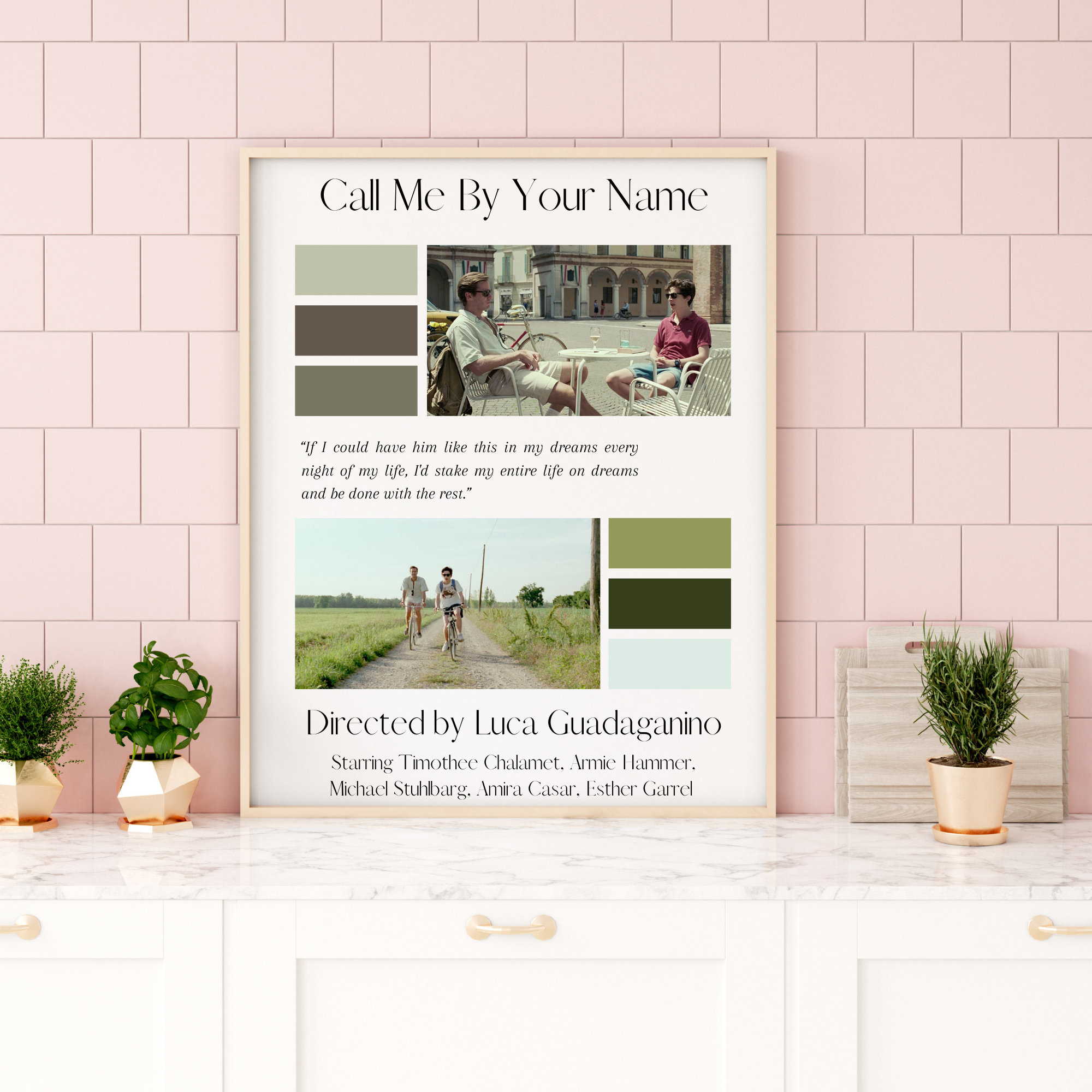 Call Me by Your Name Movie Poster DIGITAL PRINT/CMBYN Wall - Etsy