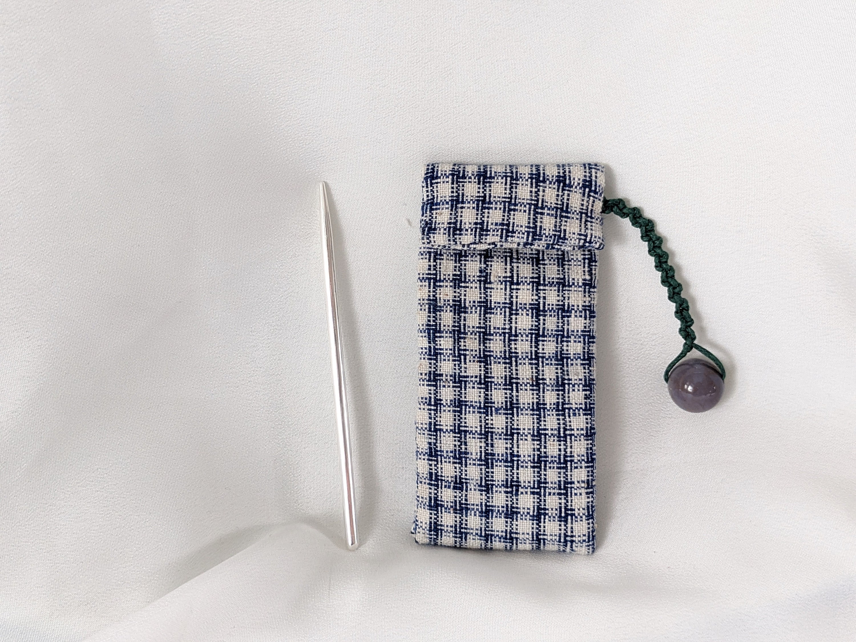 YUANWELLNESS: Handmade Pure Silver Teishin, Tool, Stick, Needle for ...