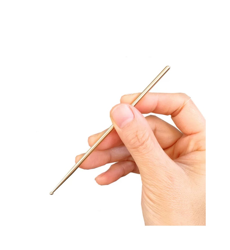 YUANWELLNESS: Auricular Acupuncture, Brass Teishin, Tool, Stick, Needle ...