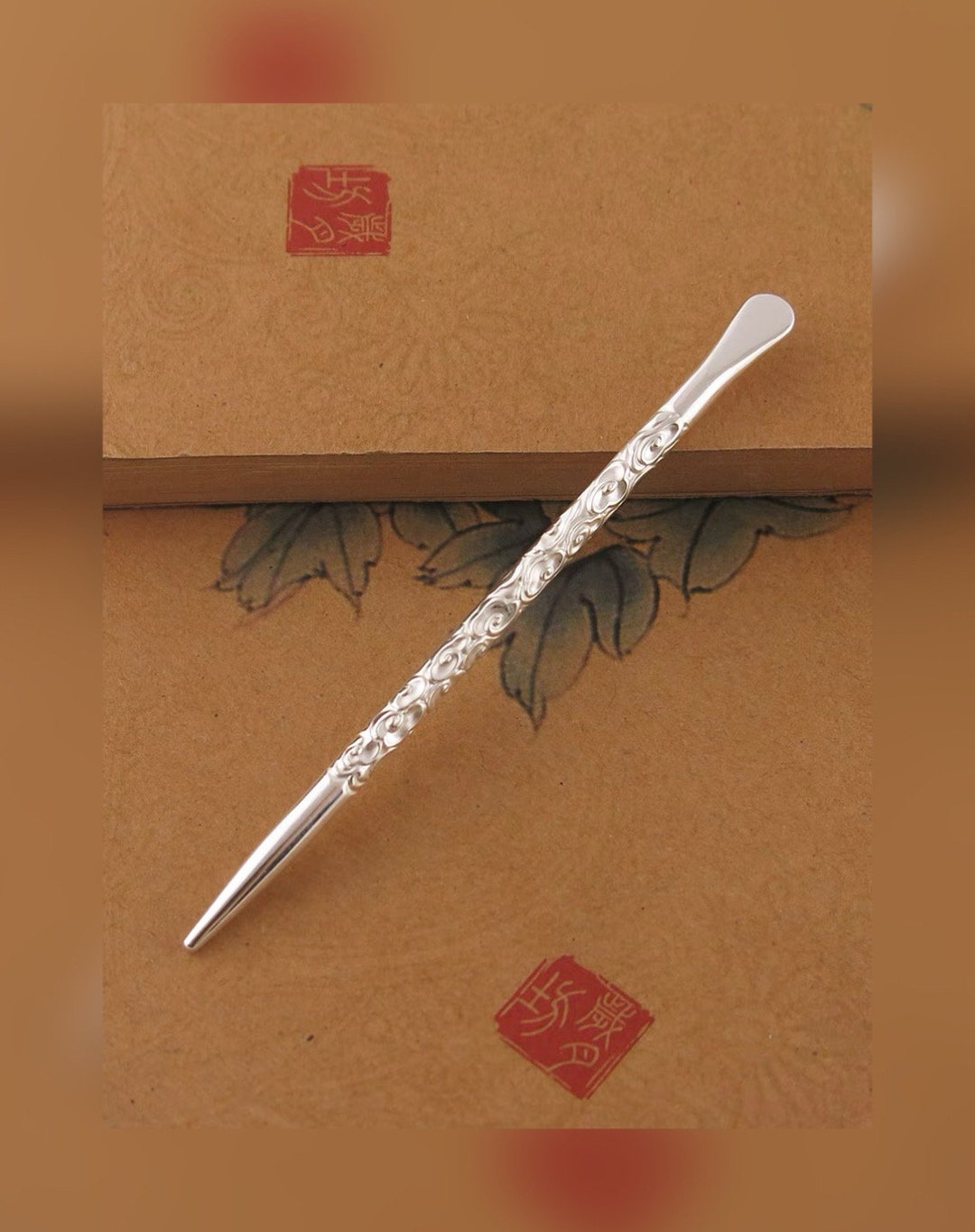 YUANWELLNESS: Handmade Pure Silver Teishin, Tool, Stick, Needle for ...