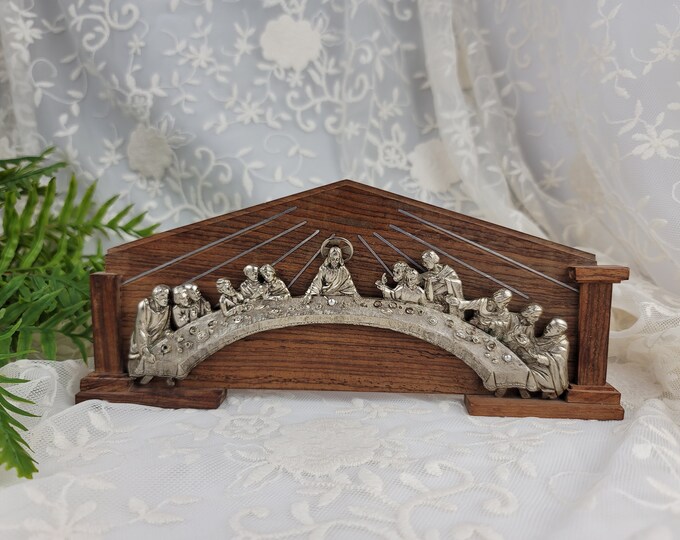 Vintage MCM Last Supper Made in Italy by Peltro Inciso Hangs on Wall or ...