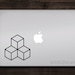 Cubes Vinyl Decal Laptop Mac Apple Logo Sticker MacBook Decal Unique ...