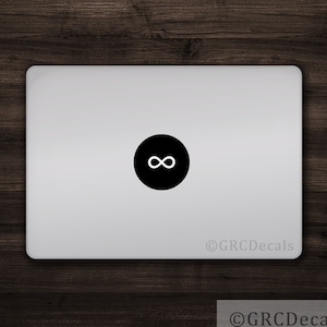 Infinity Mac Apple Logo Cover Laptop Vinyl Decal Sticker MacBook Unique ...