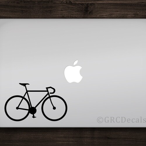 Road Bike Mac Apple Logo Cover Laptop Vinyl Decal Sticker - Etsy