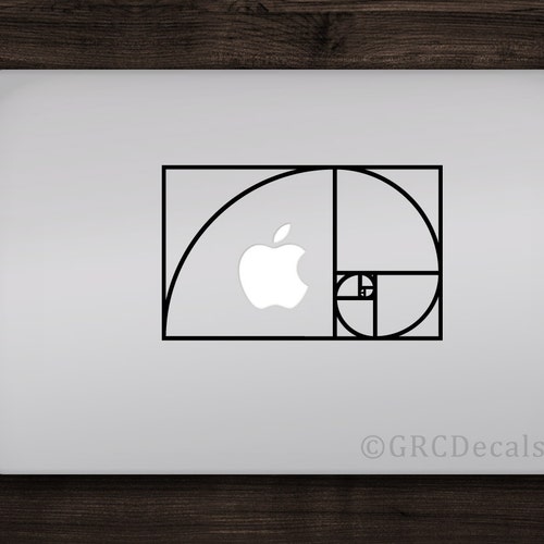 Fibonacci Spiral Mac Apple Logo Cover Laptop Vinyl Decal - Etsy