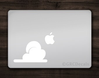 Cloud Mac Apple Logo Cover Laptop Vinyl Decal Macbook Decal | Etsy