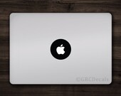 Small Apple Mac Apple Logo Cover Laptop Vinyl Decal Sticker | Etsy