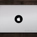 Small Apple - Mac Apple Logo Cover Laptop Vinyl Decal Sticker MacBook Unique Shape Circle - Etsy
