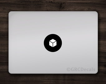 Cubes Vinyl Decal Laptop Mac Apple Logo Sticker Macbook | Etsy