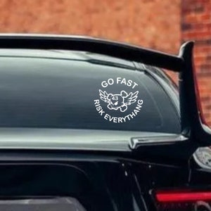 Go Fast Risk Everythang 43 Skull - Decal Ken Block Hoonicorn Decals ...