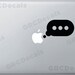 Text Message Dots Mac Apple Logo Cover Laptop Vinyl Decal - Etsy