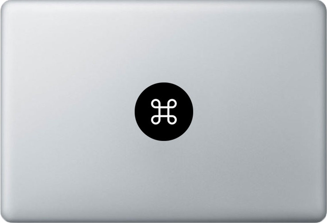 Command Icon Mac Apple Logo Cover Laptop Vinyl Decal Sticker - Etsy