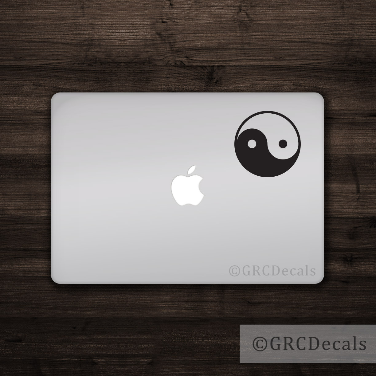 Yin Yang - Mac Apple Logo Laptop Vinyl Decal Sticker MacBook Unique ...