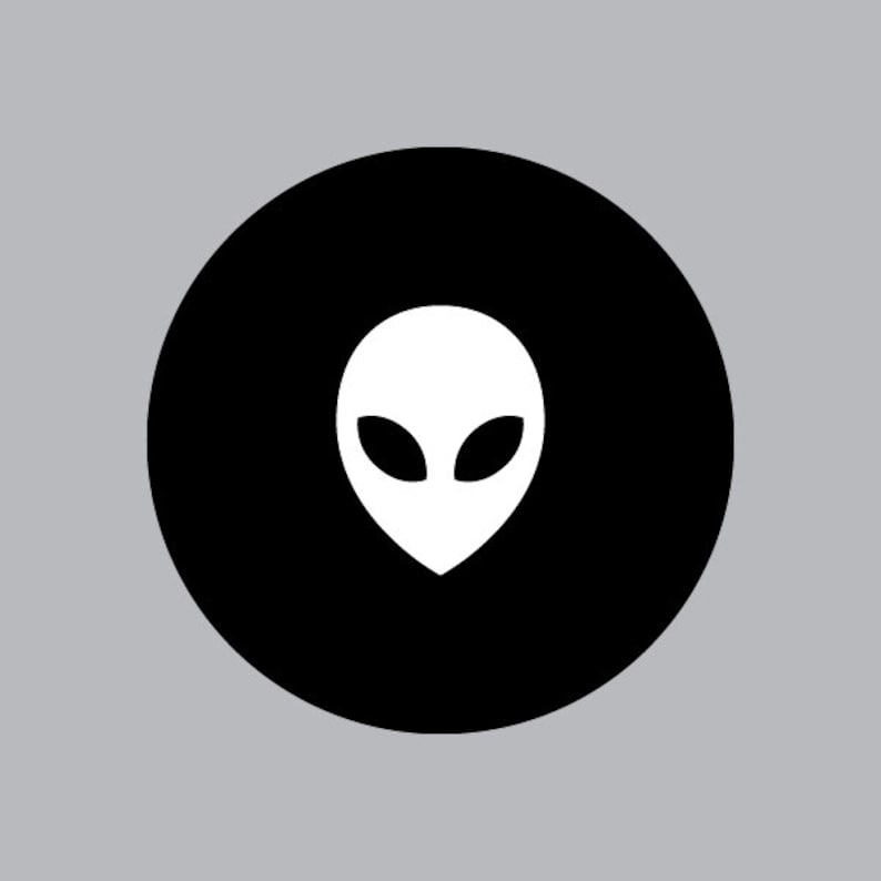 Alien Head Mac Apple Logo Cover Laptop Vinyl Decal Sticker - Etsy